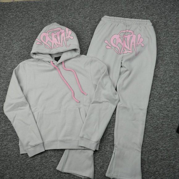 Syna World Central Cee | Sweaters | Grey And Pink Syna World Tracksuit ...